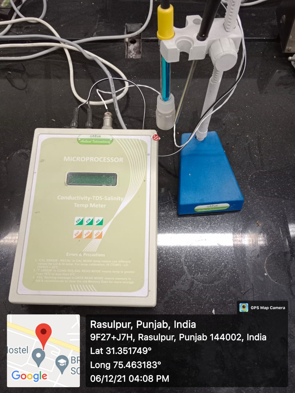 TDS Temp meter-Food-Instrumentation-Lab-FST – I.K. Gujral Punjab ...