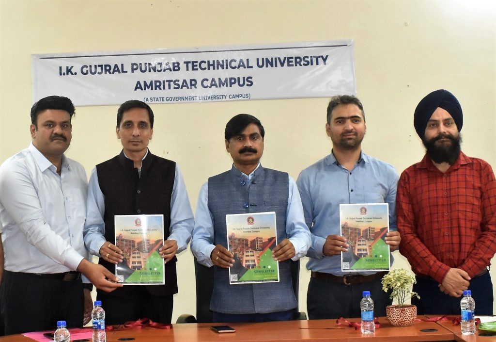 IKGPTU Registrar Dr. S.K. Mishra released newsletter of Amritsar Campus – I.K. Gujral Punjab ...