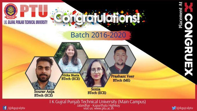 Congruex-2020-Placement – I.K. Gujral Punjab Technical University ...